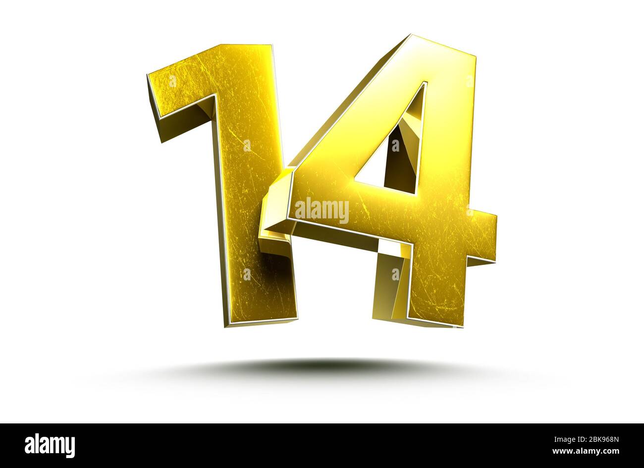 Number 14 Cut Out Stock Images & Pictures - Alamy