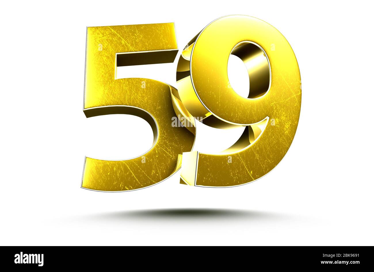 3d number 59 hi-res stock photography and images - Alamy