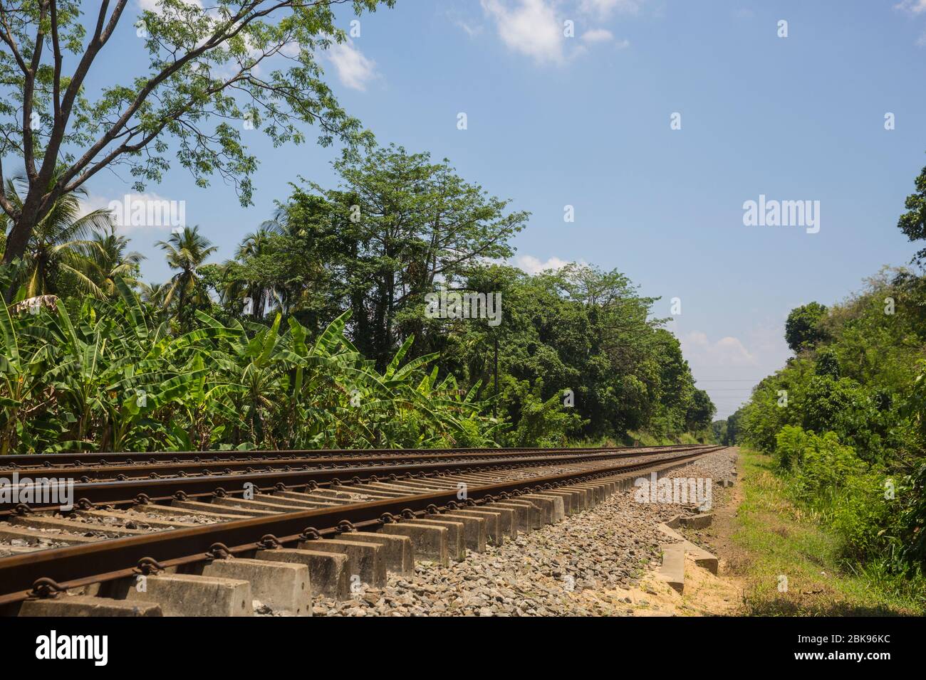 Railway track, Colombo, Sri Lanka Stock Photo - Alamy