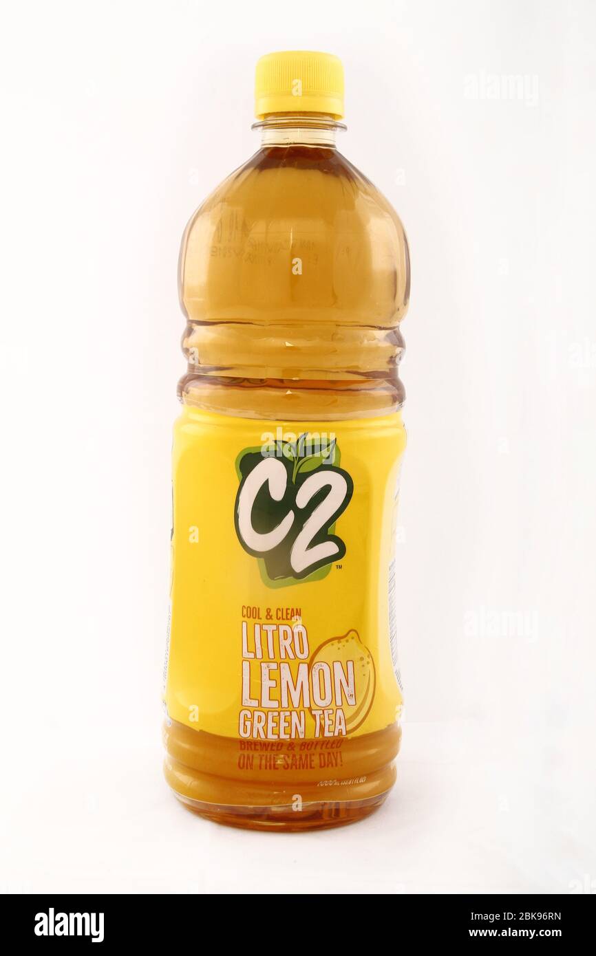 Antipolo City, Philippines - February 6, 2019: Bottle of C2 flavored ...