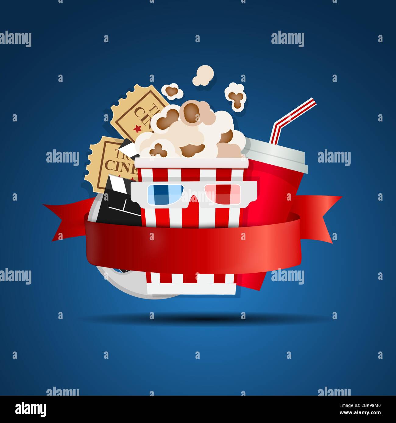 Cinema Icon Vector Illustration Stock Vector Image & Art - Alamy