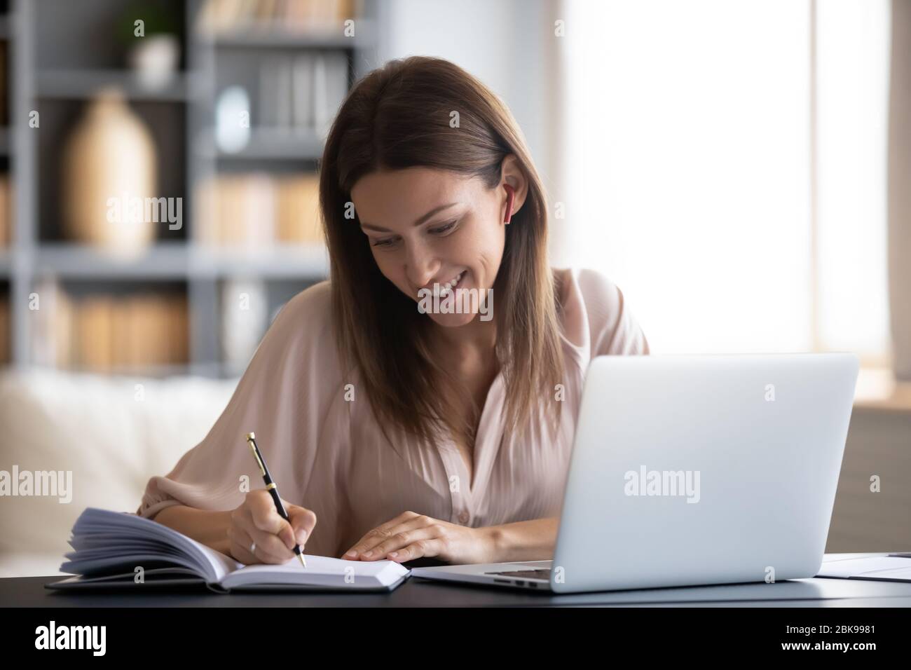 education, technology and internet concept - smiling little student ...