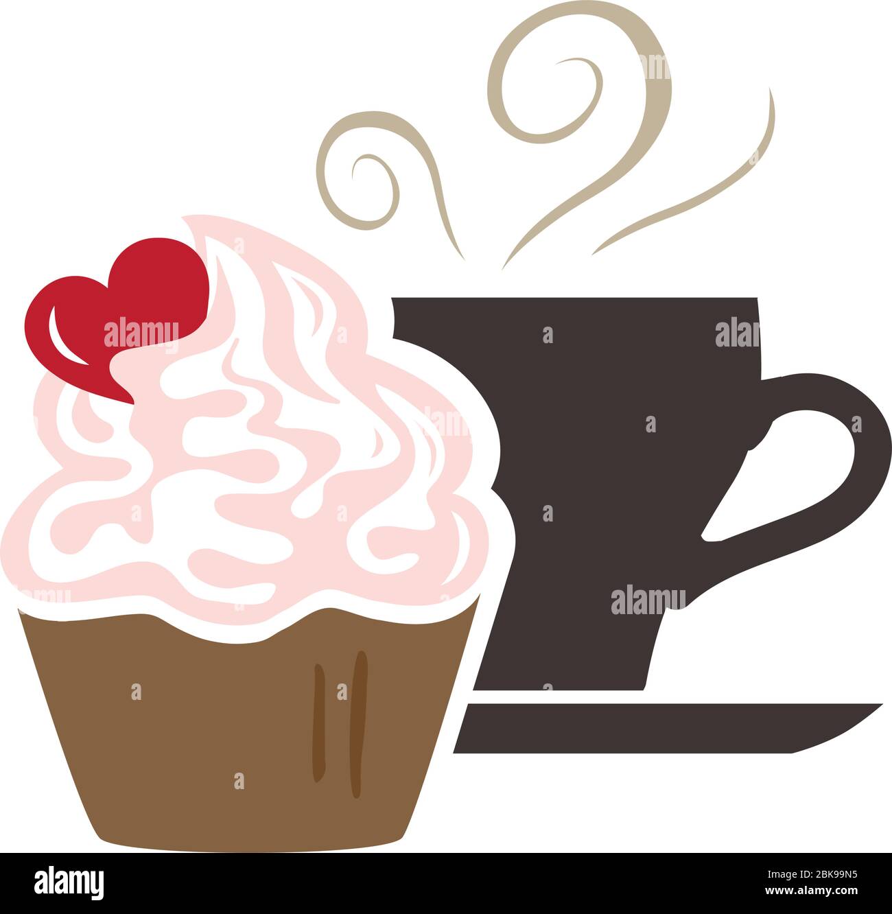 coffee and cupcake Stock Vector Image & Art - Alamy