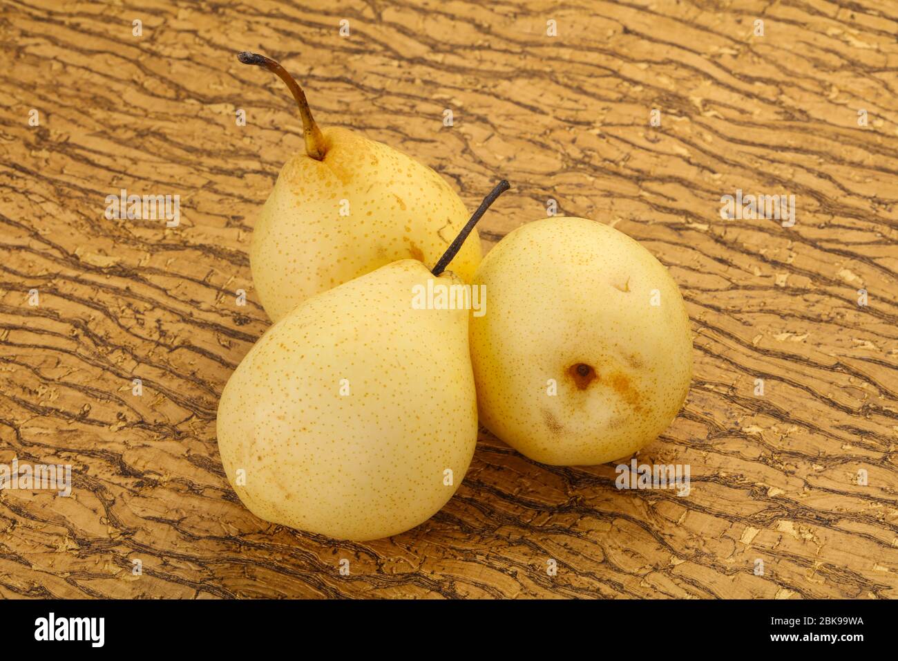 Juicy ripe yellow Chinese pear Stock Photo - Alamy