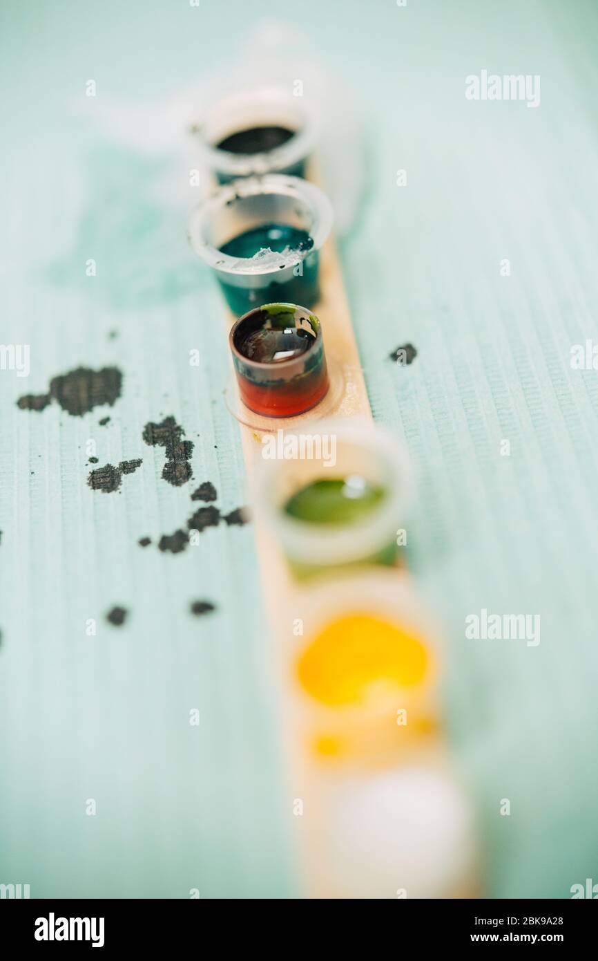 Tattoo colors hi-res stock photography and images - Alamy