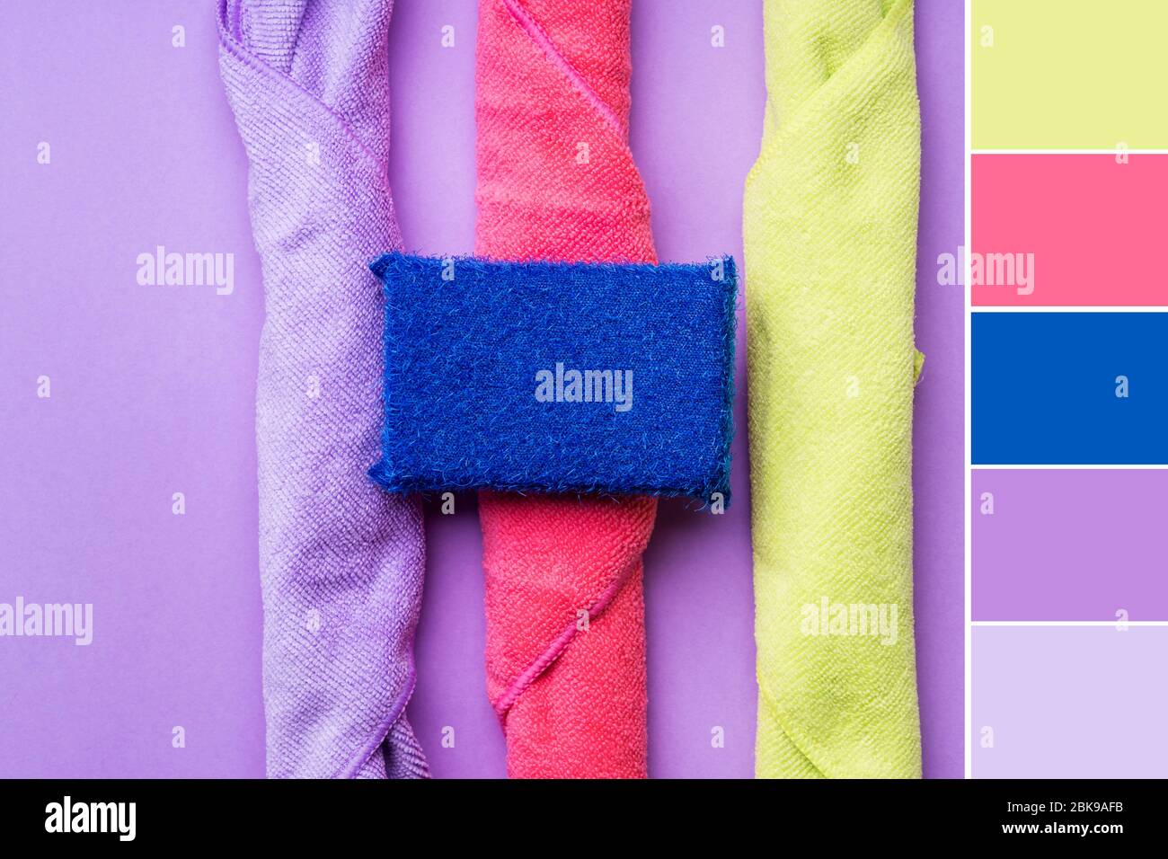 Abstract background with cleaning cloths. Swatch Stock Photo - Alamy