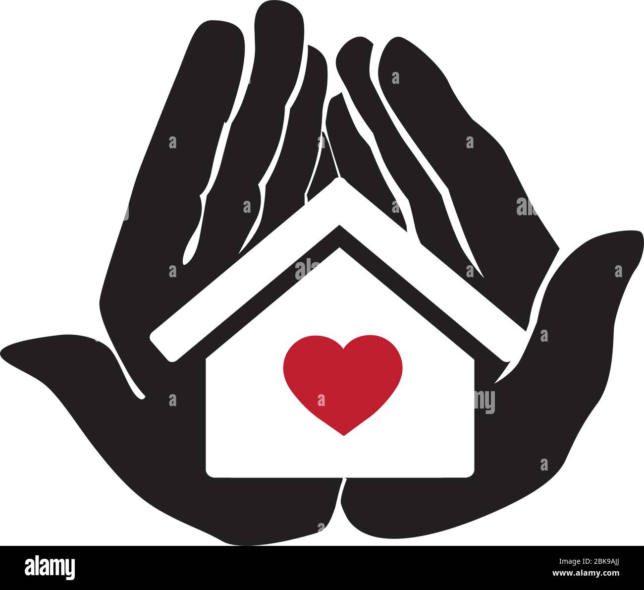 Helping hands logo hi-res stock photography and images - Alamy
