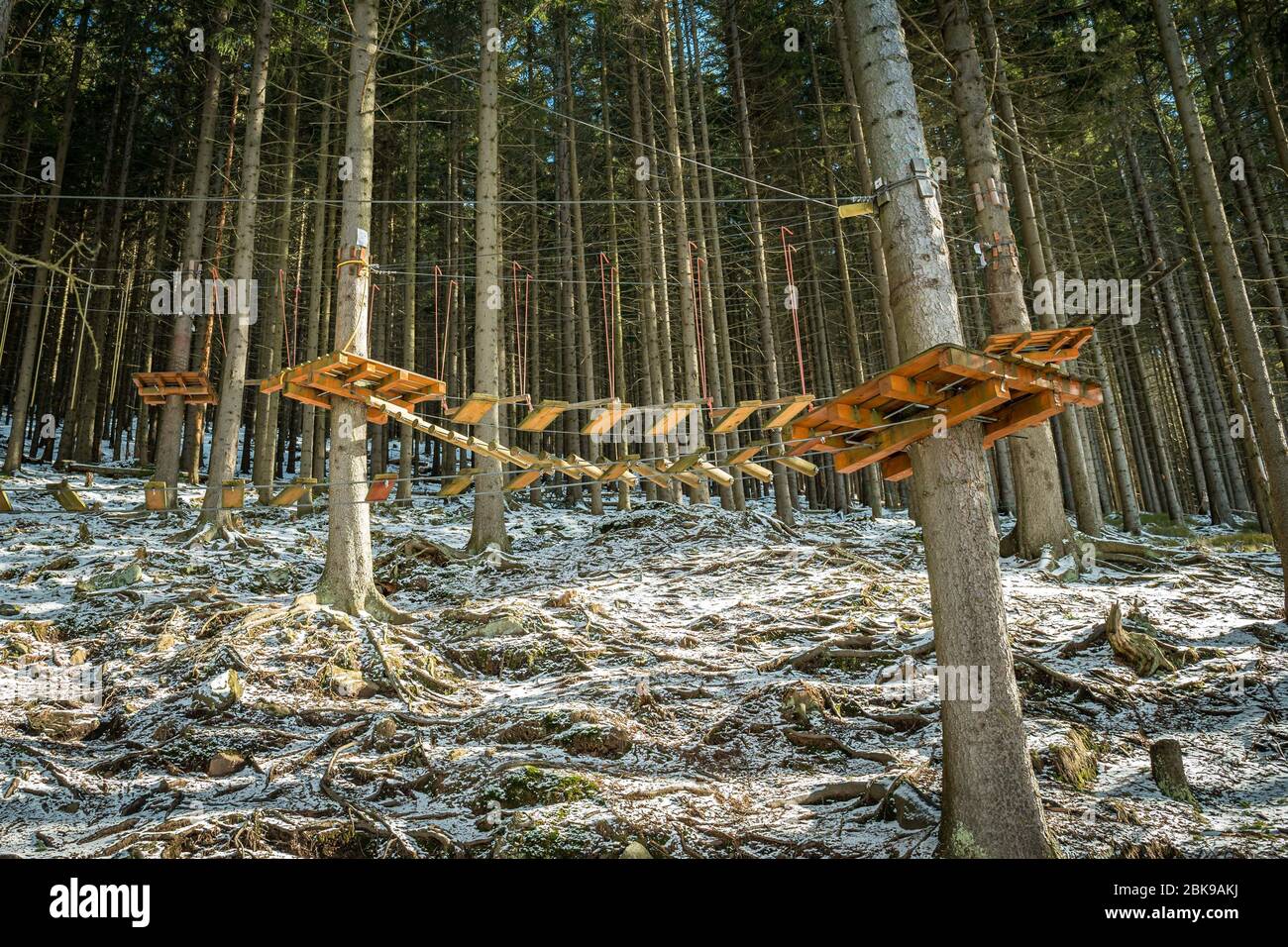 Monkey rope bridge hi-res stock photography and images - Alamy