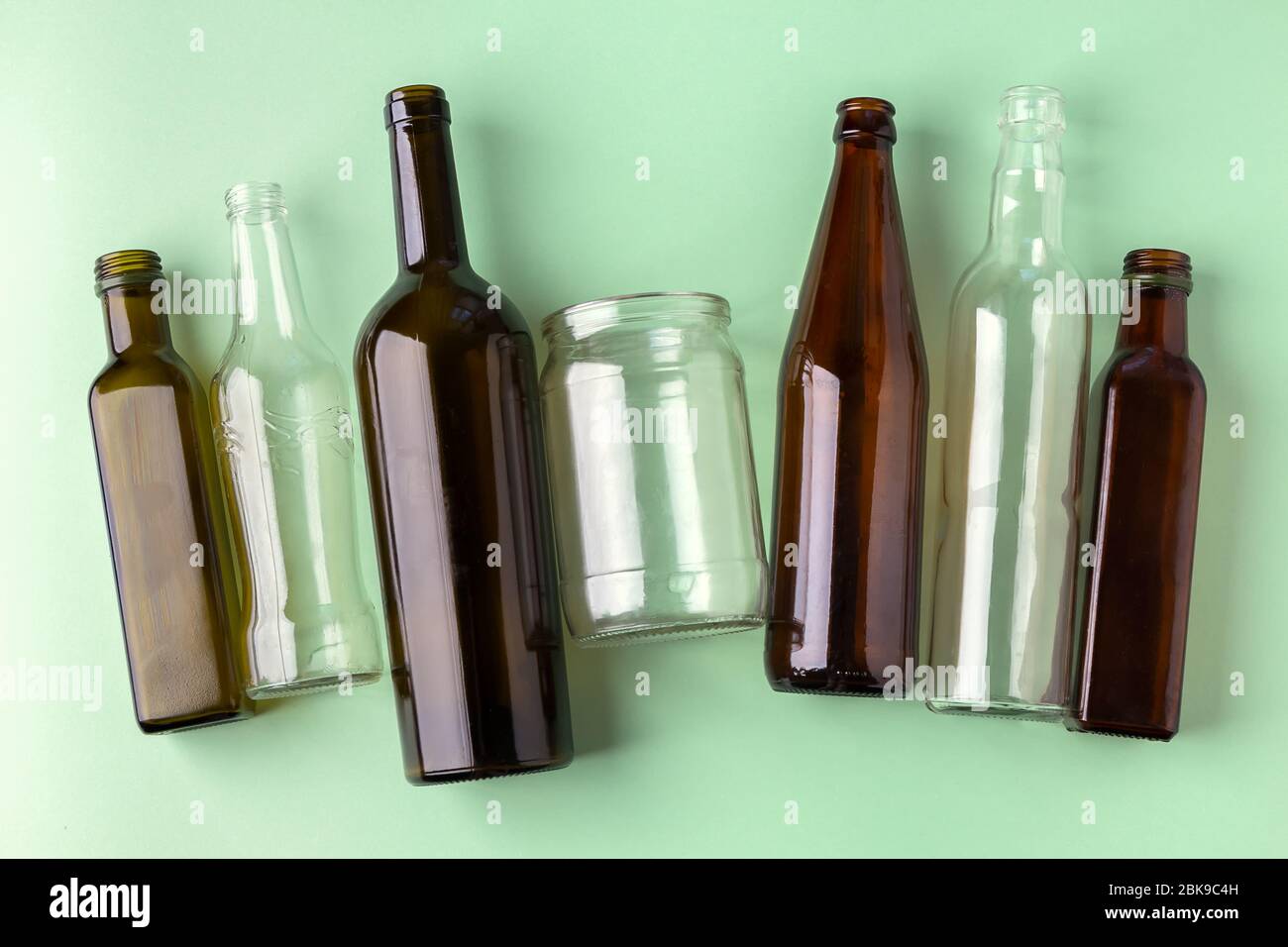 Recycled glass or recyclable glass. View from above Stock Photo - Alamy