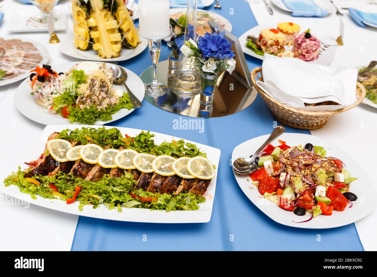 Cold cuts fish on banquet hi-res stock photography and images - Alamy
