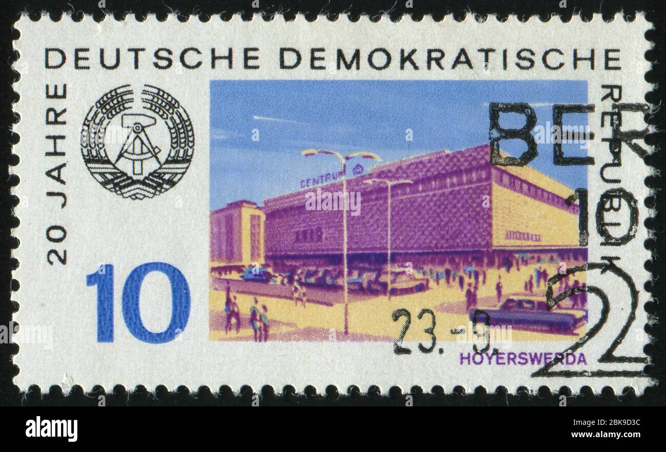 GERMANY- CIRCA 1969: stamp printed by Germany, shows Berlin, circa 1969 ...