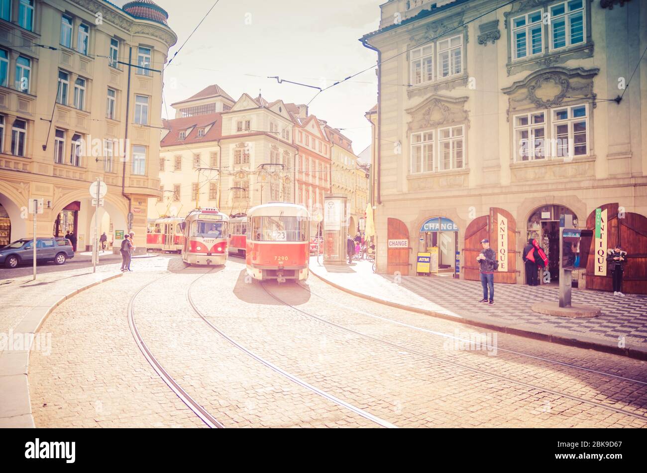 Old czech tram hi-res stock photography and images - Alamy