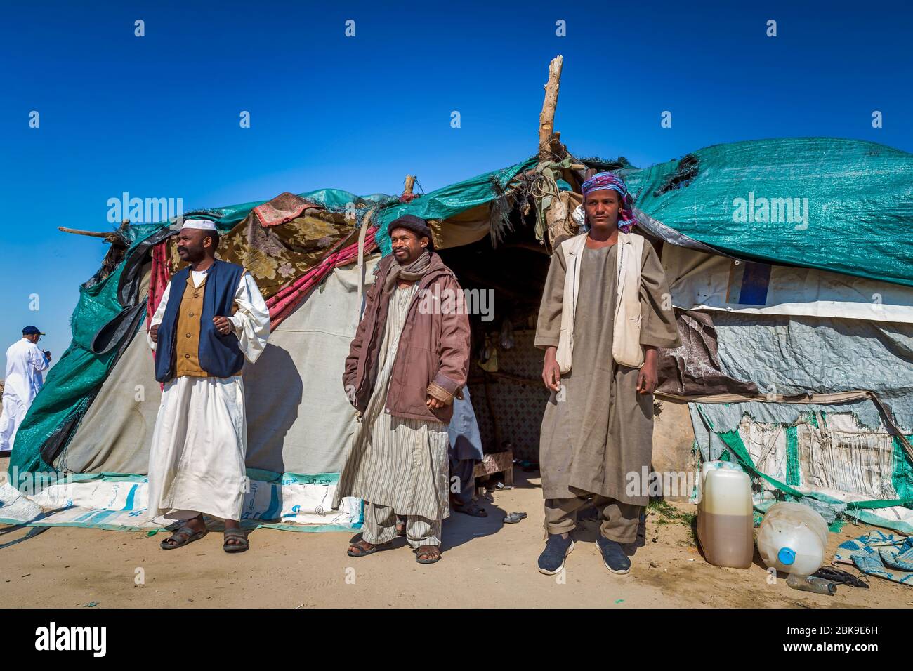 Saudi Tribes on their desert hut in Al Sarar Saudi Arabia Stock Photo ...