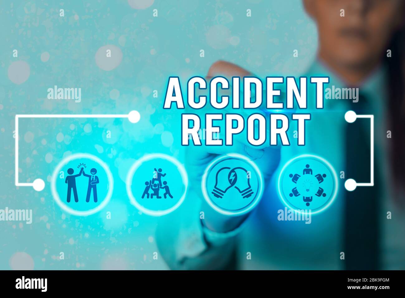 Writing note showing Accident Report. Business concept for A form that ...