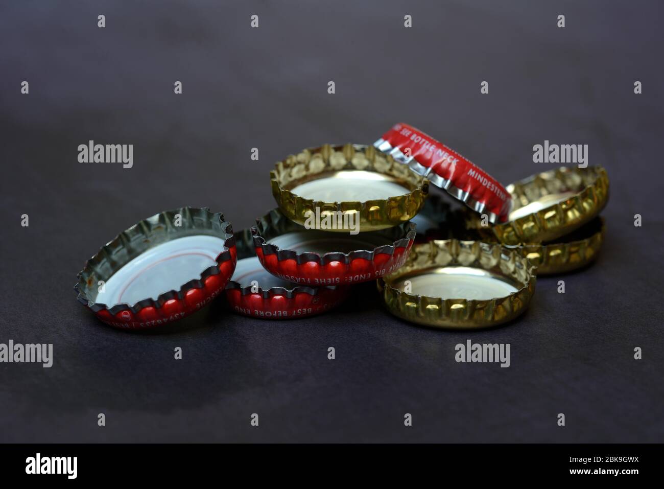 Several crown caps hi-res stock photography and images - Alamy