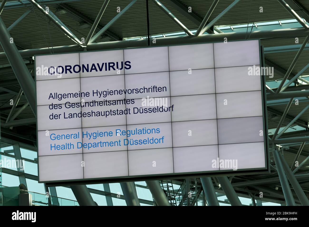 Coronavirus hygiene regulations for passengers hi-res stock photography ...
