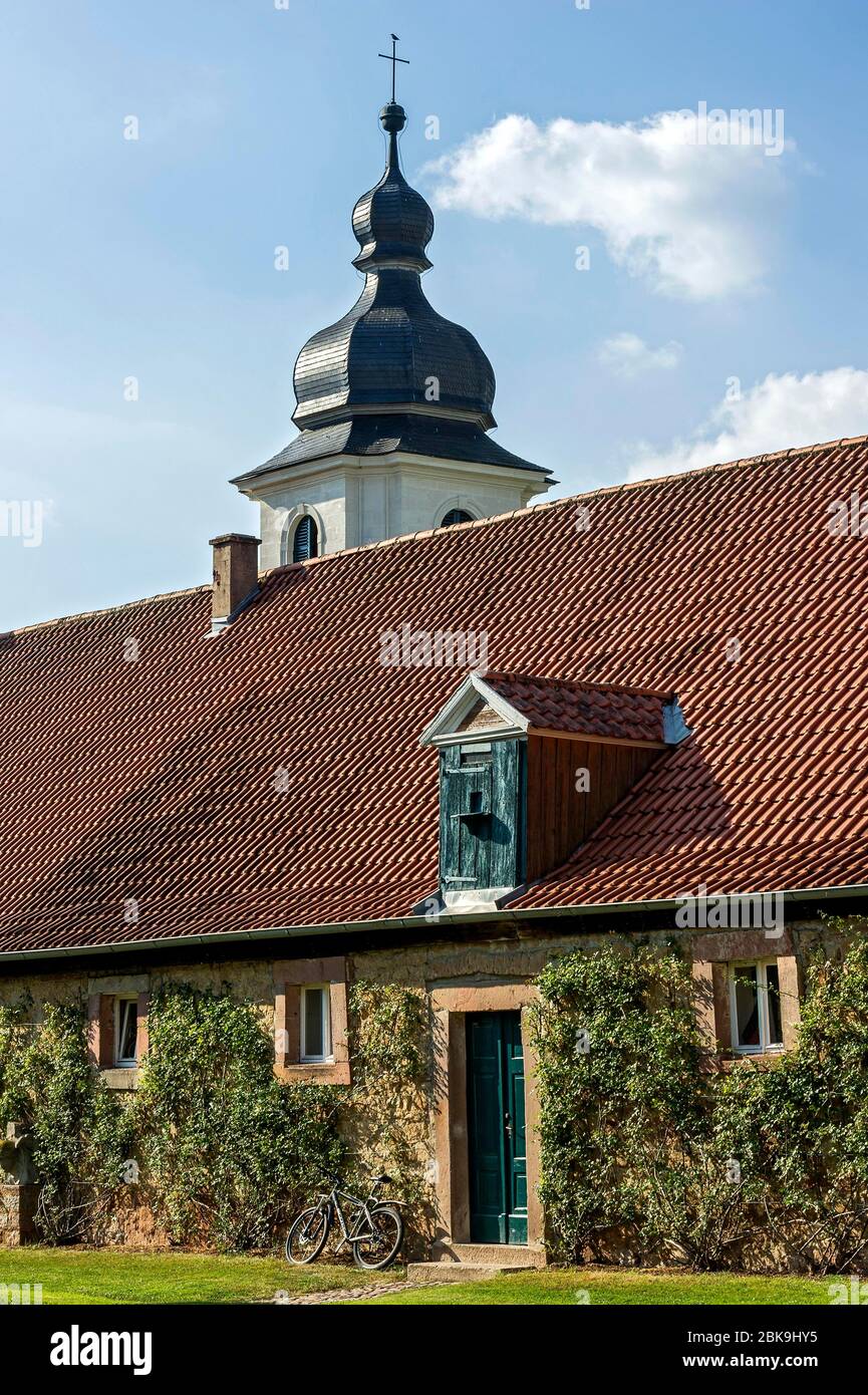 Farm yard in the baroque castle fasanerie hi-res stock photography and ...