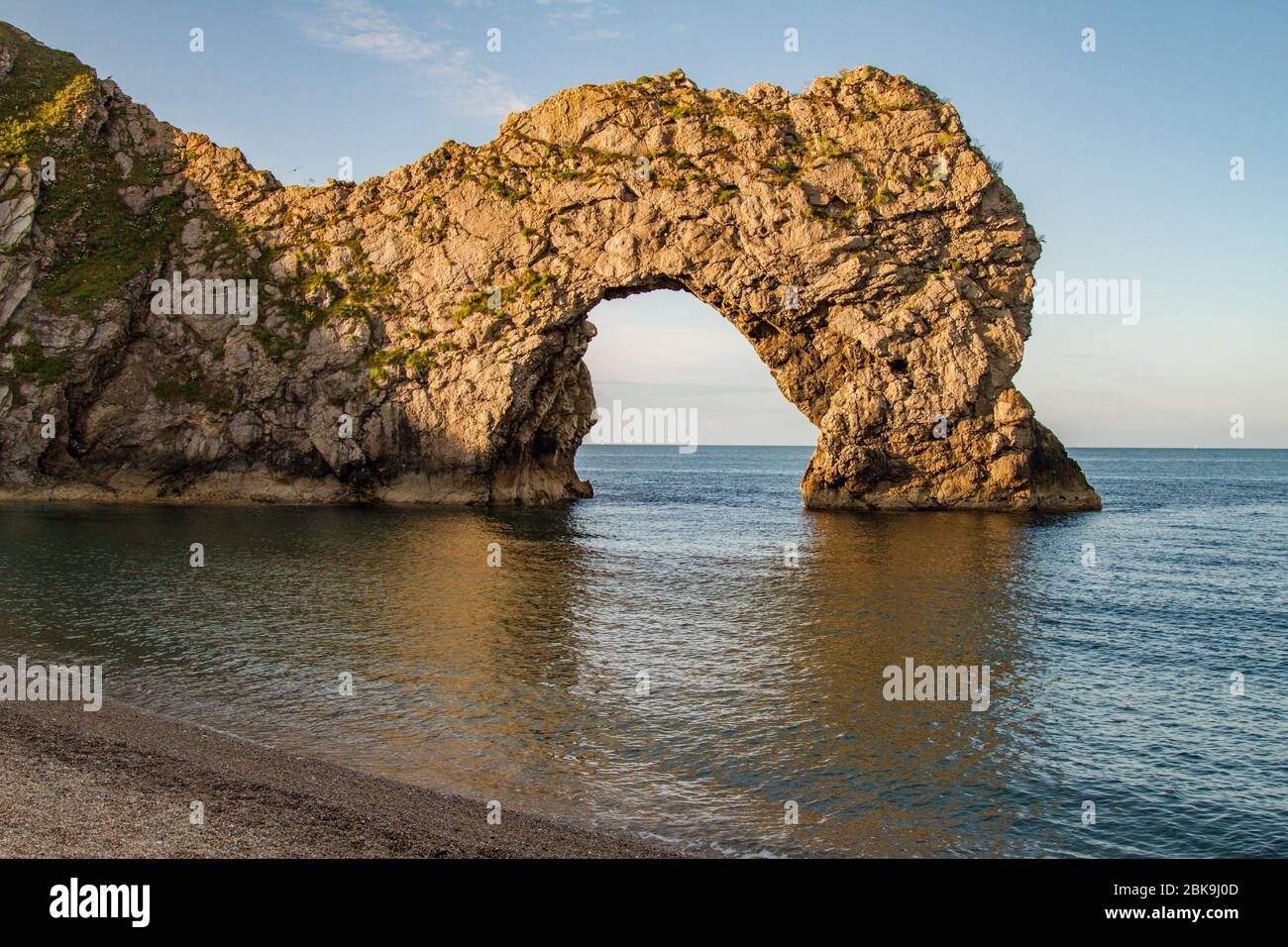 Durdle Door near Lulworth Cove on the Jurassic Coast in Dorset, England ...