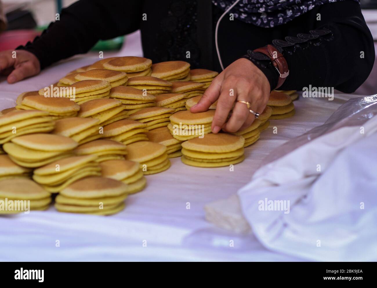 May 2, 2020: Gaza City, Palestine. 02 May 2020. Palestinian Nahida ...