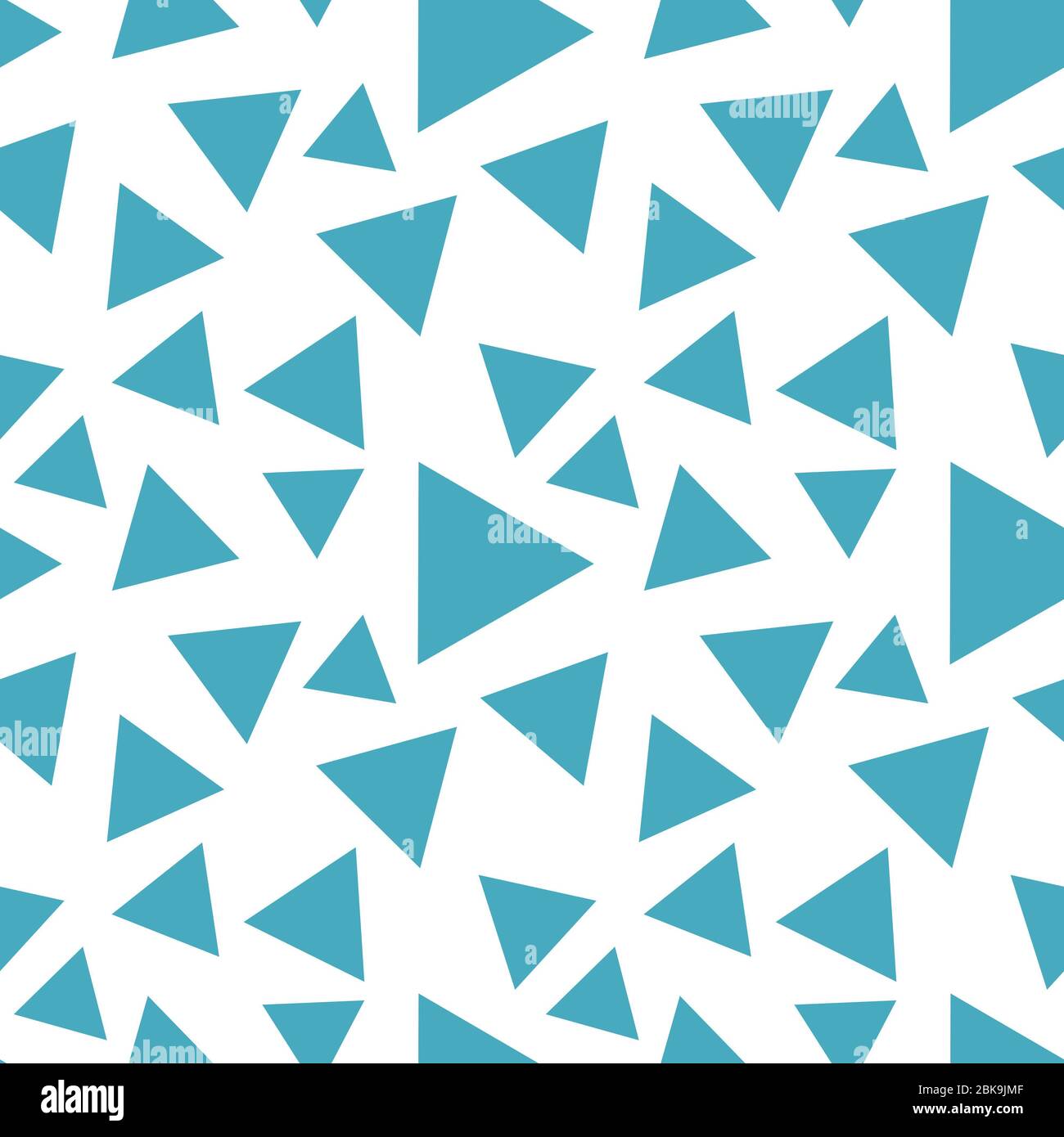 Seamless endless infinity pattern of geometric blue triangle shapes ...