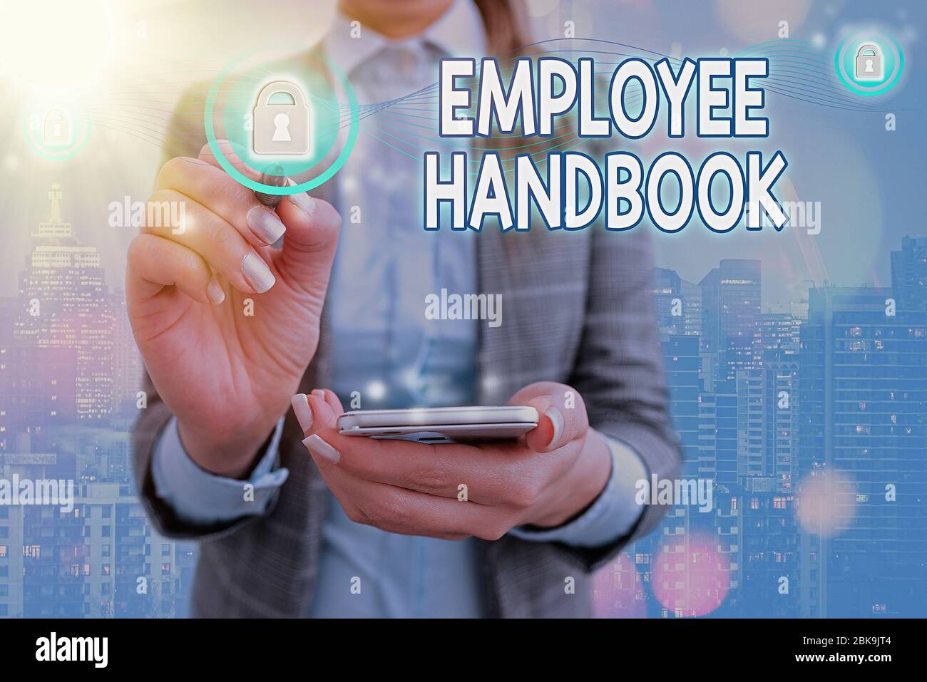 Conceptual hand writing showing Employee Handbook. Concept meaning ...
