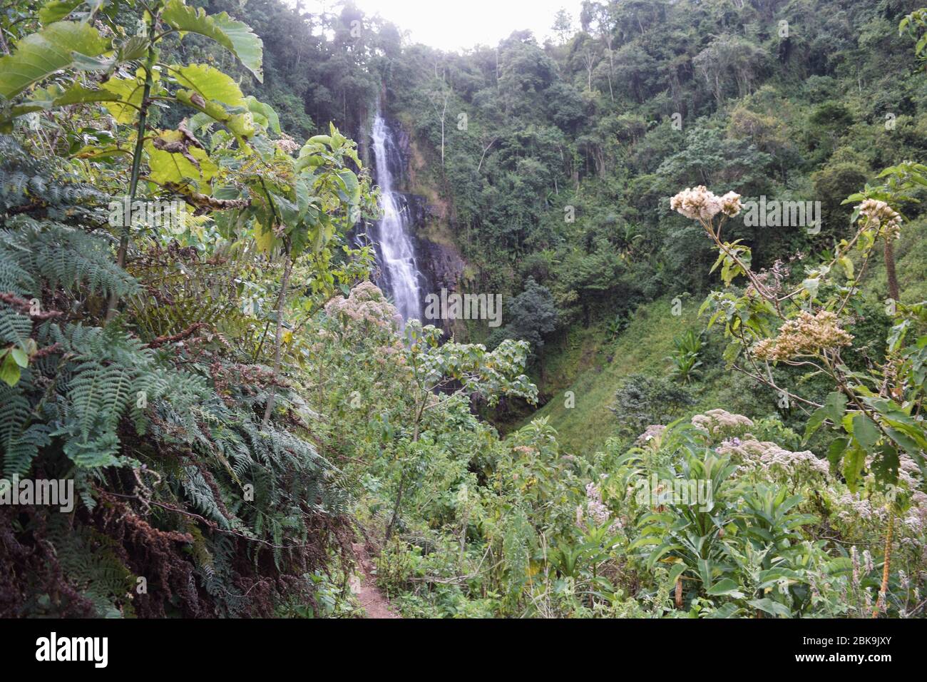 A river in the scenic mountain landscapes of rural Kenya Stock Photo ...