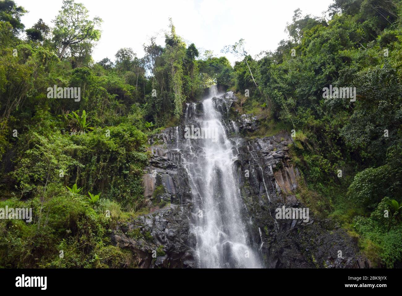 A river in the scenic mountain landscapes of rural Kenya Stock Photo ...
