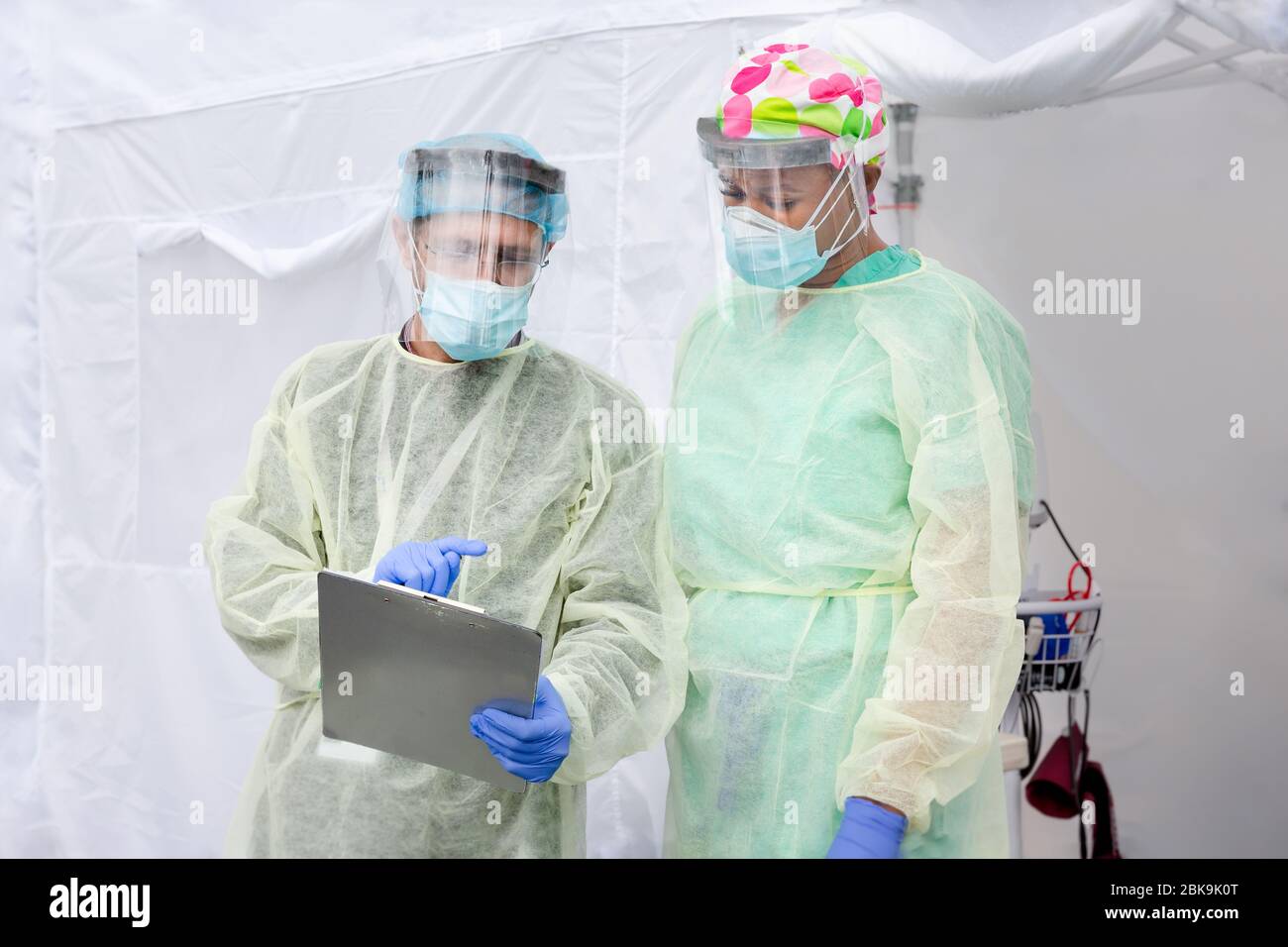 Healthcare providers test for CoVid19 and discuss antidote and testing ...