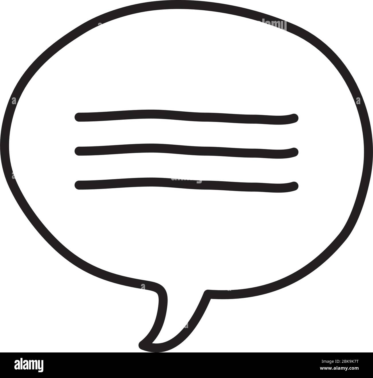 communication bubble icon over white background, line style, vector ...