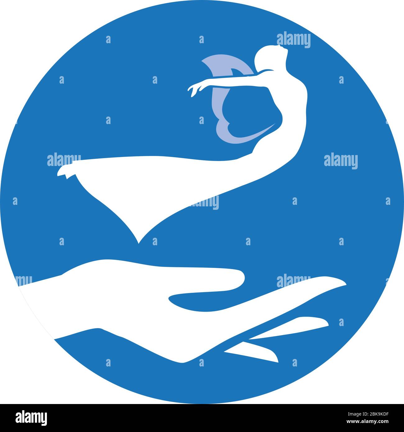hand holding miniature angel Stock Vector Image & Art - Alamy