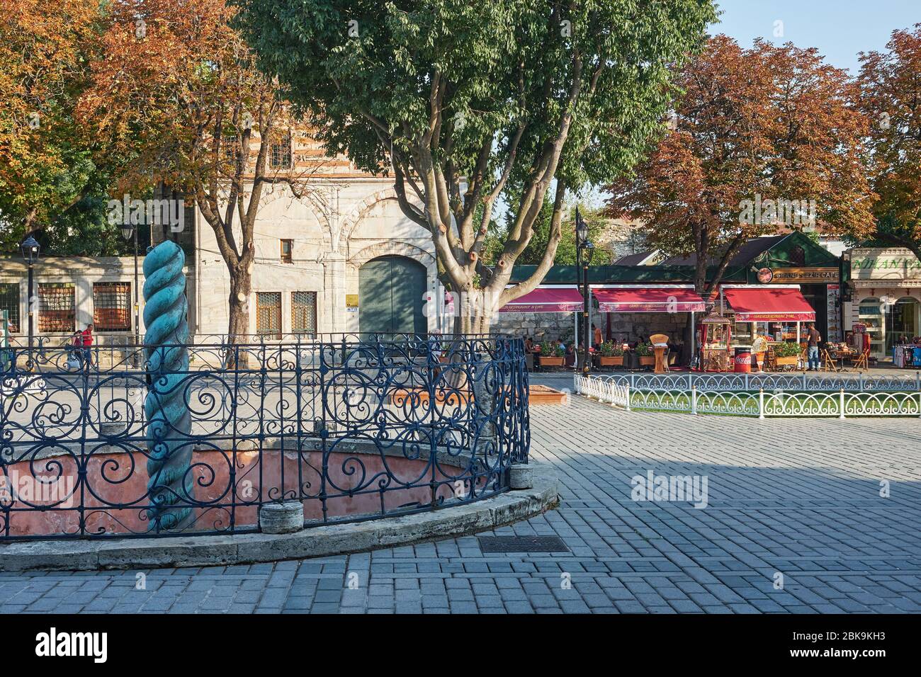 Istanbul, Turkey- September 17, 2017: Detail of the hippodrome square ...