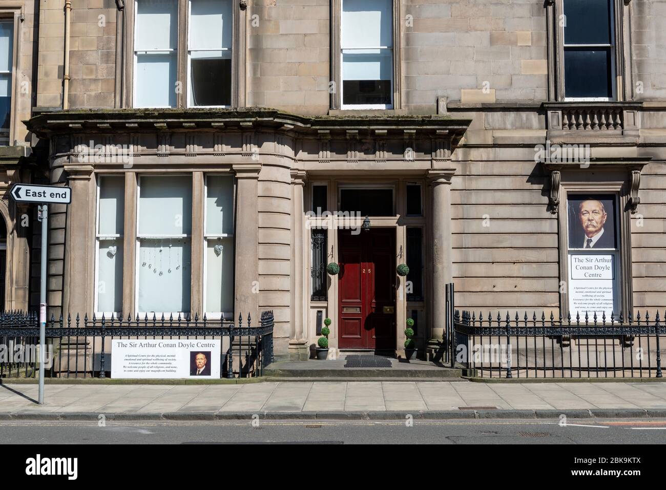Main Entrance To The Sir Arthur Conan Doyle Centre On Palmerston Place In The West End Of