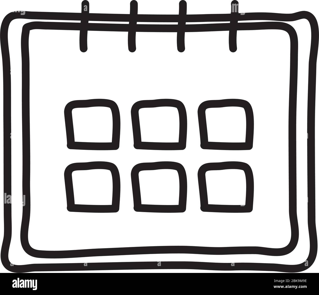calendar icon over white background, line style, vector illustration ...
