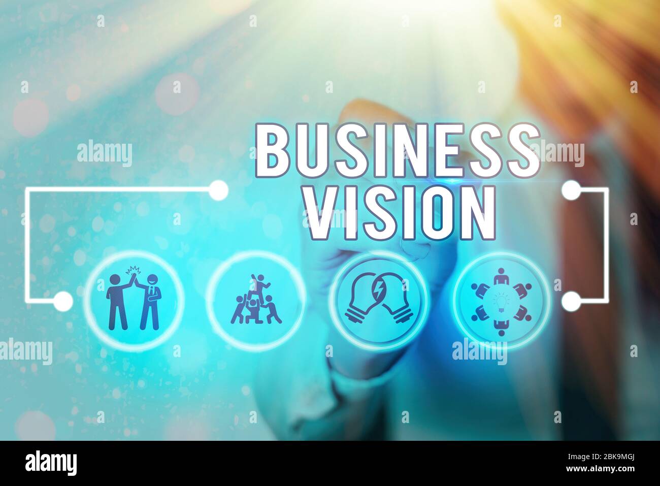 Writing note showing Business Vision. Business concept for grow your ...