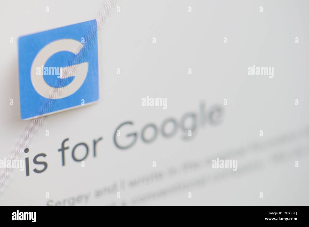 Alphabet company logo hi-res stock photography and images - Alamy