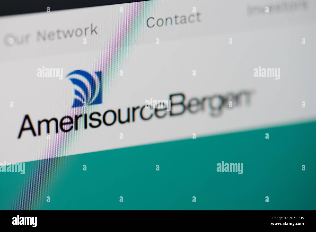 New-York , USA - April 29 , 2020: Amerisource Bergen home web page ...