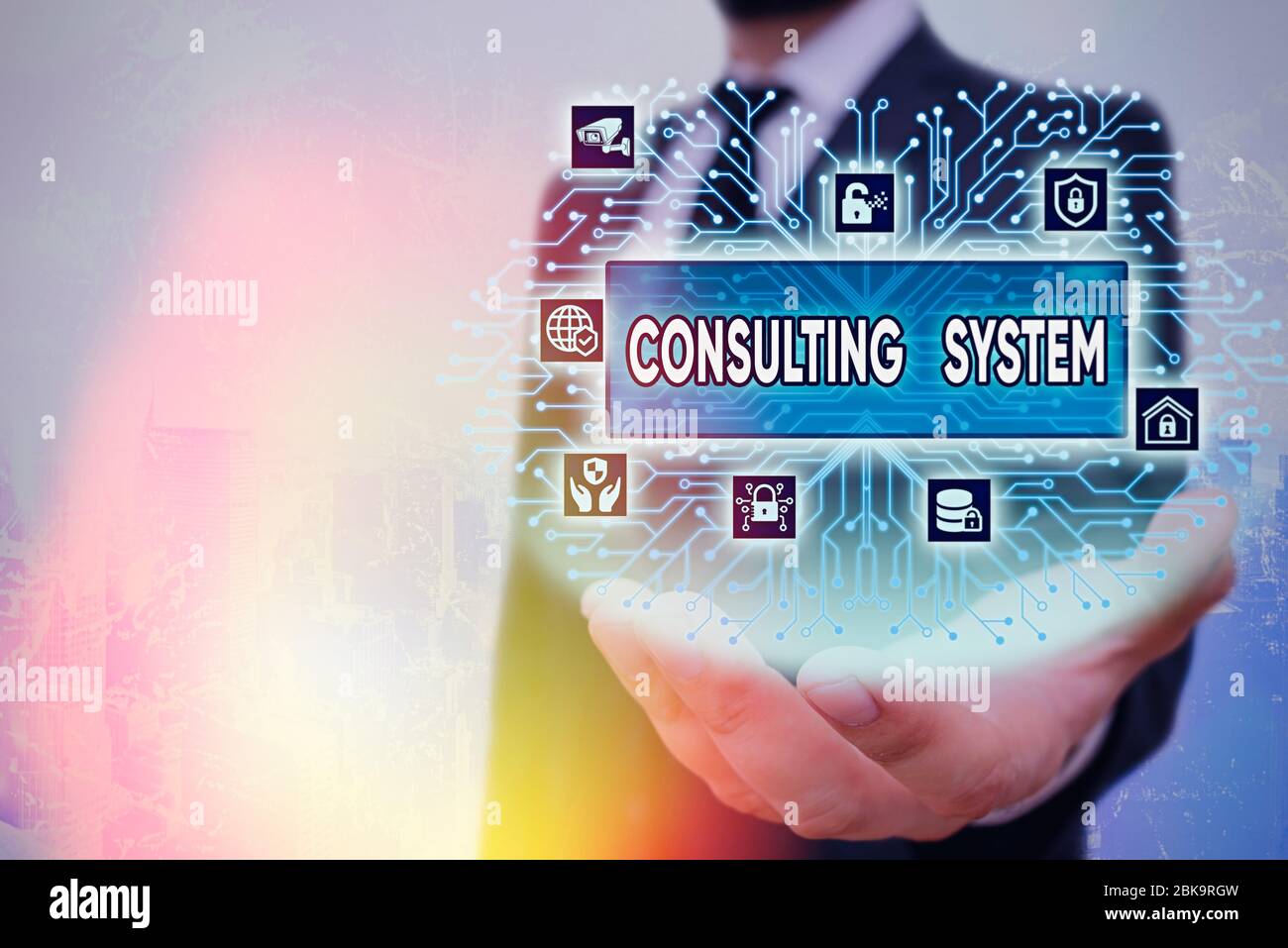 Writing note showing Consulting System. Business concept for Helping ...