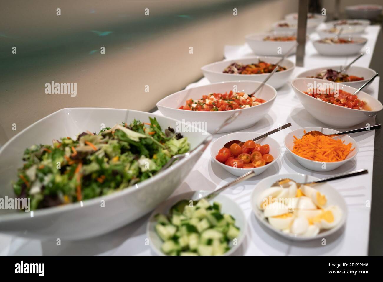 photo of an open food buffet in a hotel Stock Photo - Alamy