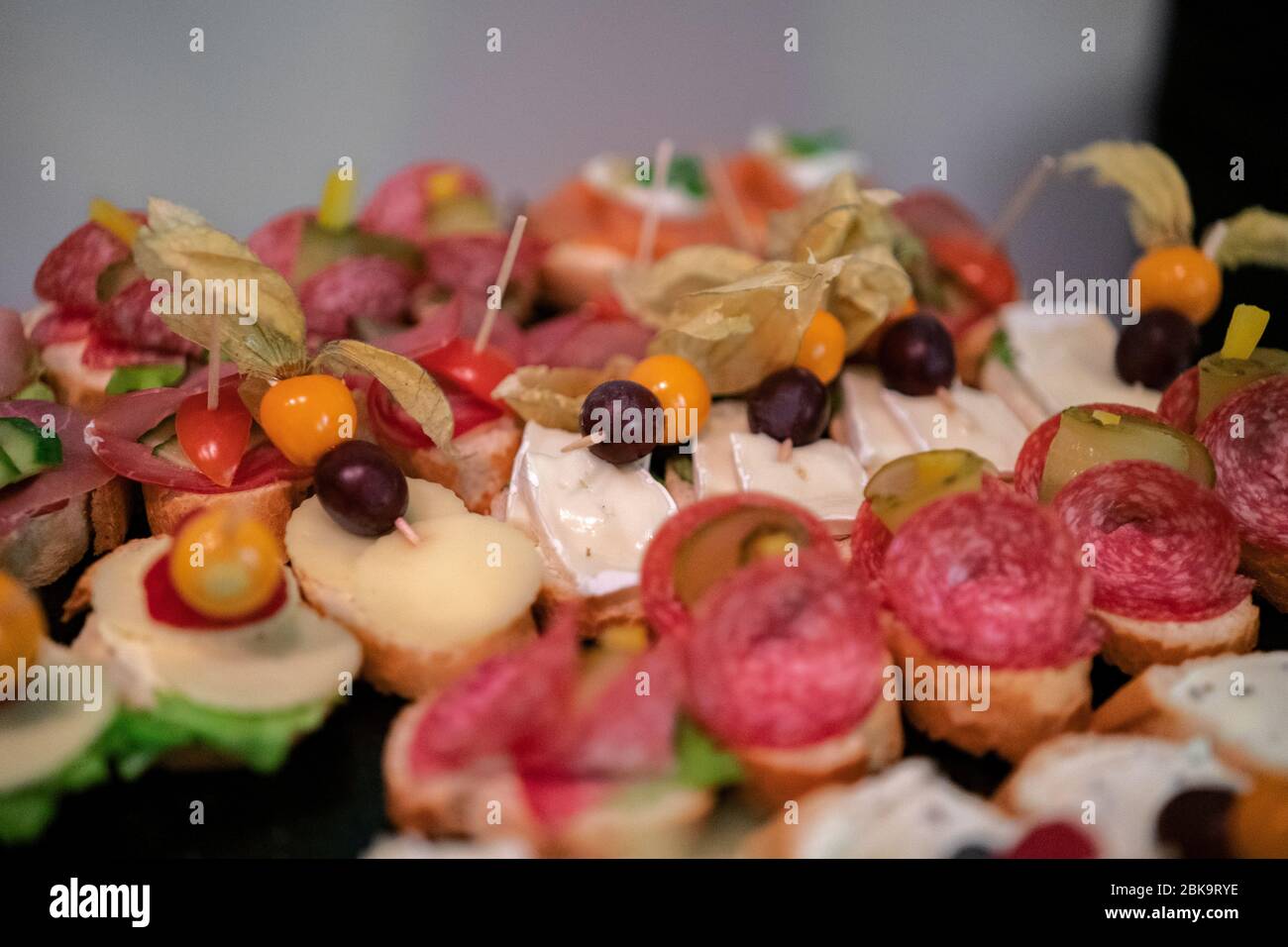 photo of an open food buffet in a hotel Stock Photo - Alamy