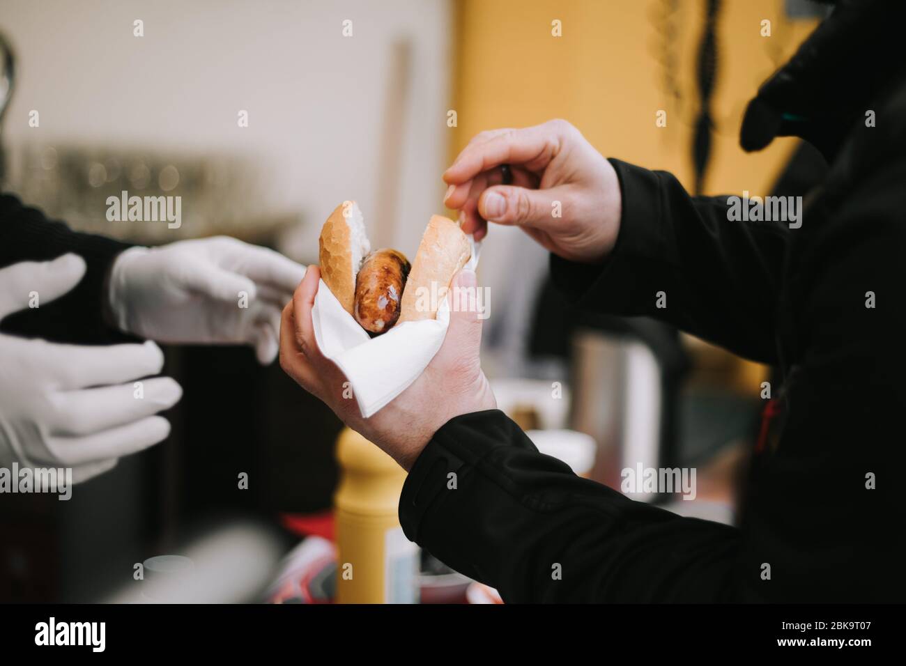 Buying hotdog hi-res stock photography and images - Alamy
