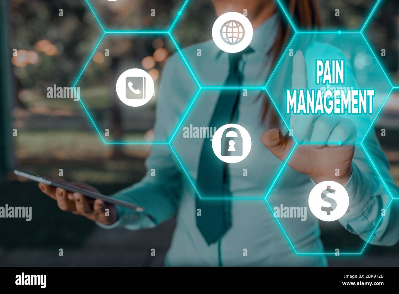Text sign showing Pain Management. Business photo text a branch of ...