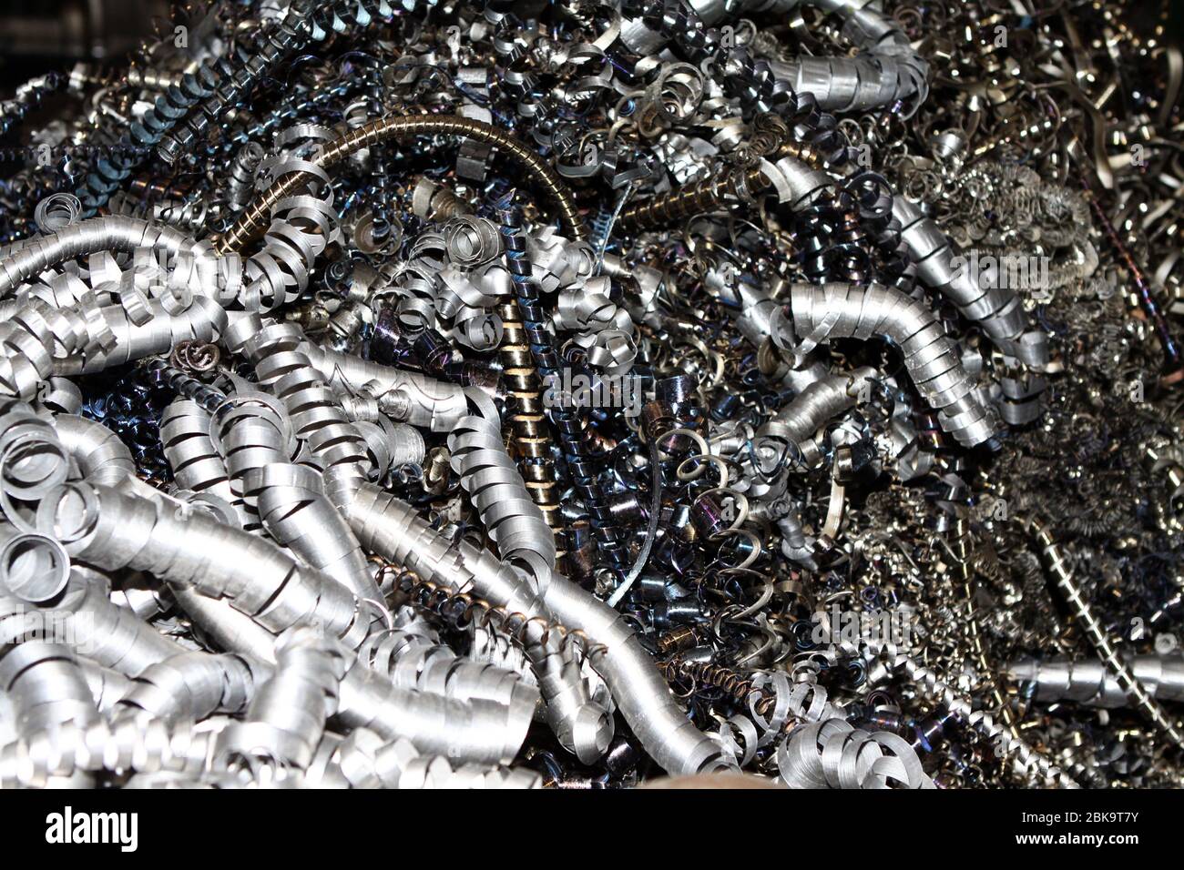 Industrial production of turbines for heavy industry. Huge steel ...