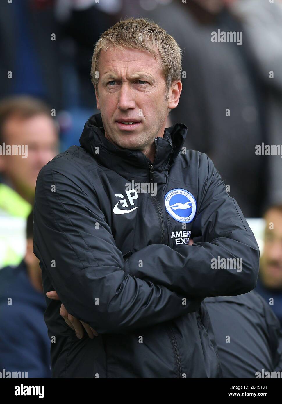 Brighton's manager Graham Potter seen during an English Premier League ...