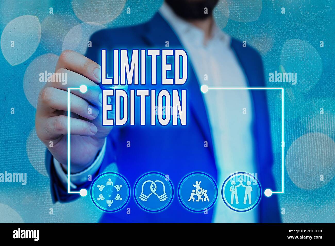 Text sign showing Limited Edition. Business photo text Work of ...