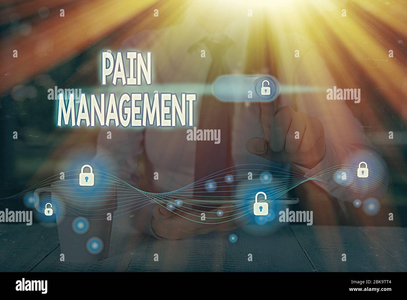 Text sign showing Pain Management. Business photo text a branch of ...