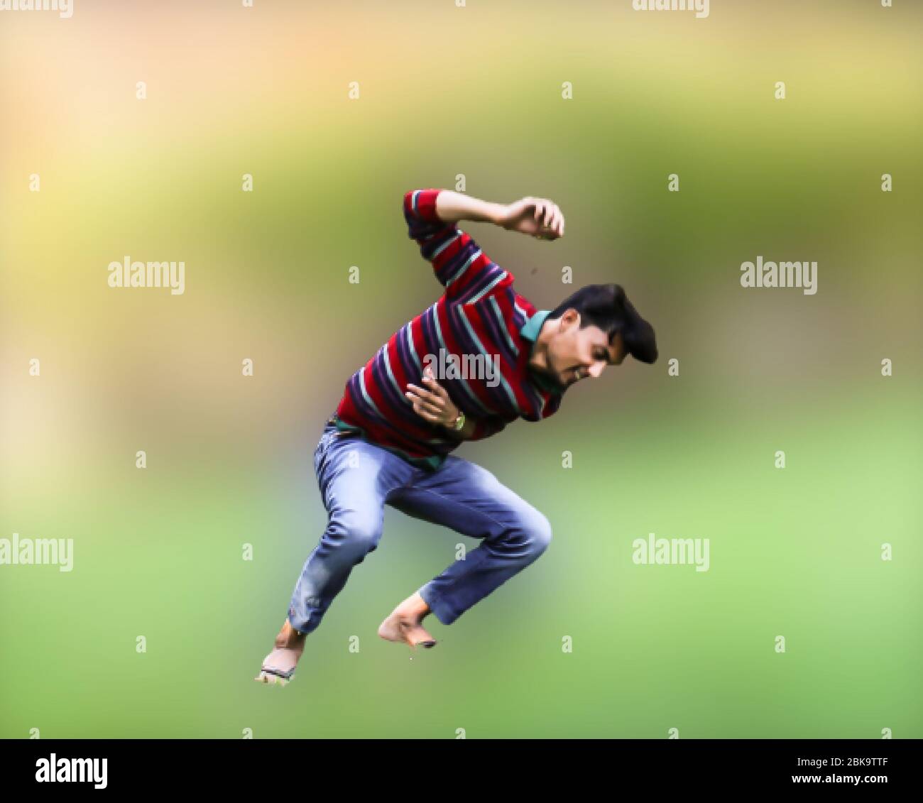 A picture of model in jumping move Stock Photo - Alamy