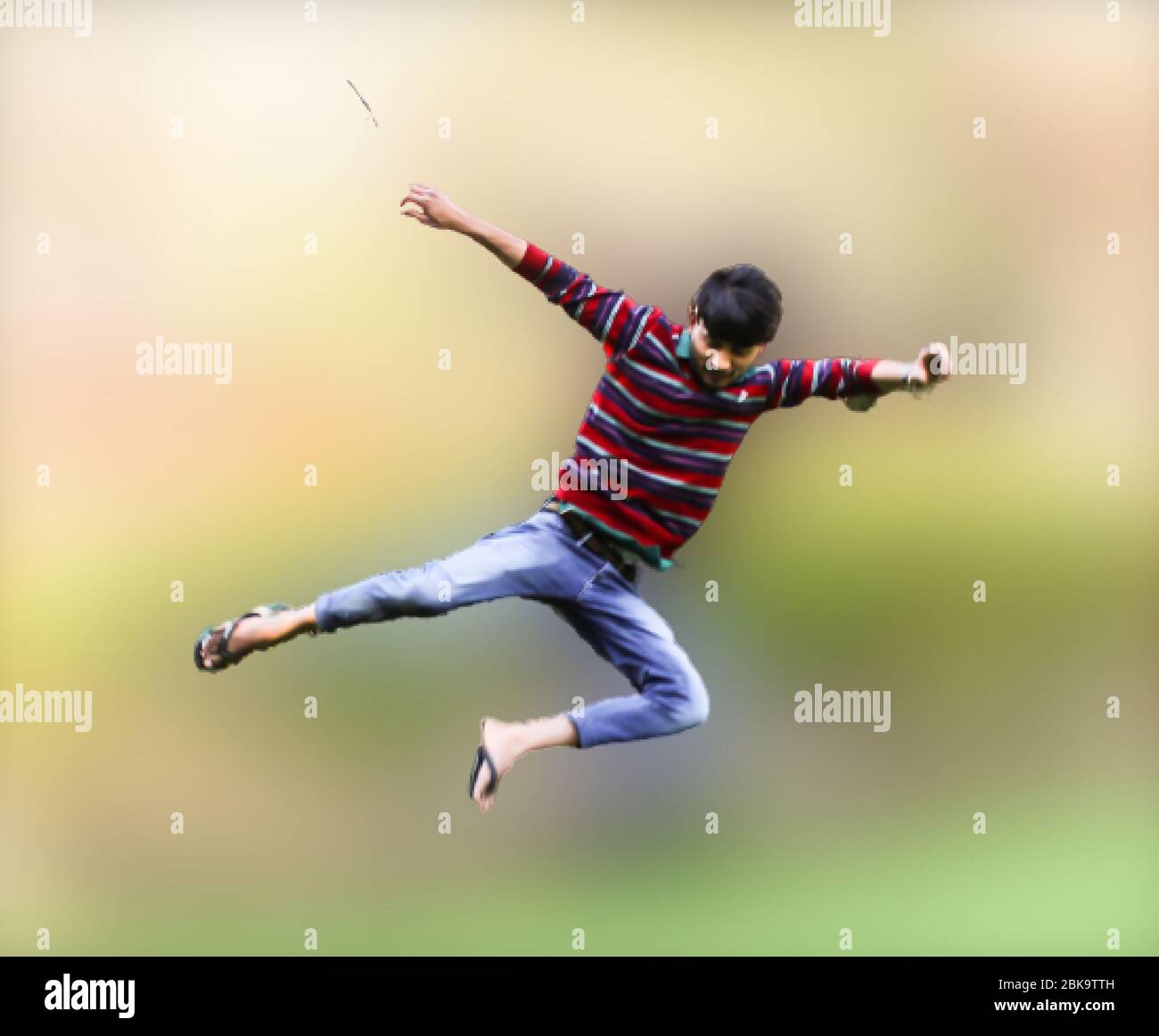 A picture of model in jumping move Stock Photo - Alamy
