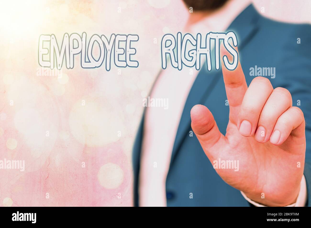 Text sign showing Employee Rights. Business photo showcasing All ...