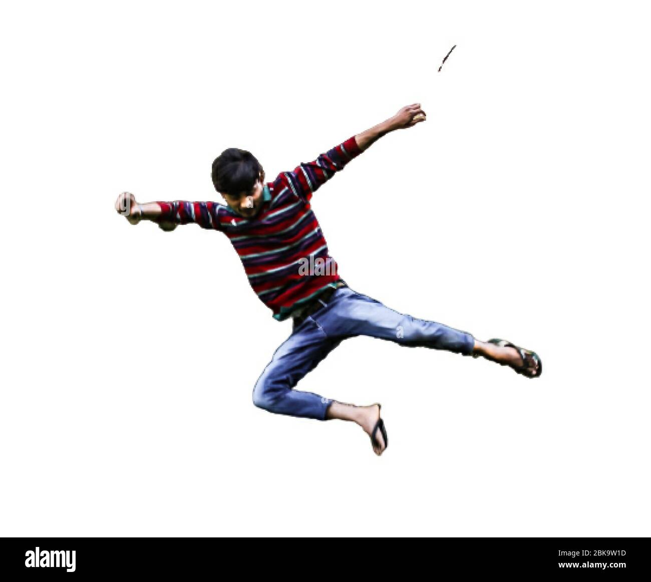 A picture of model in jumping move Stock Photo - Alamy