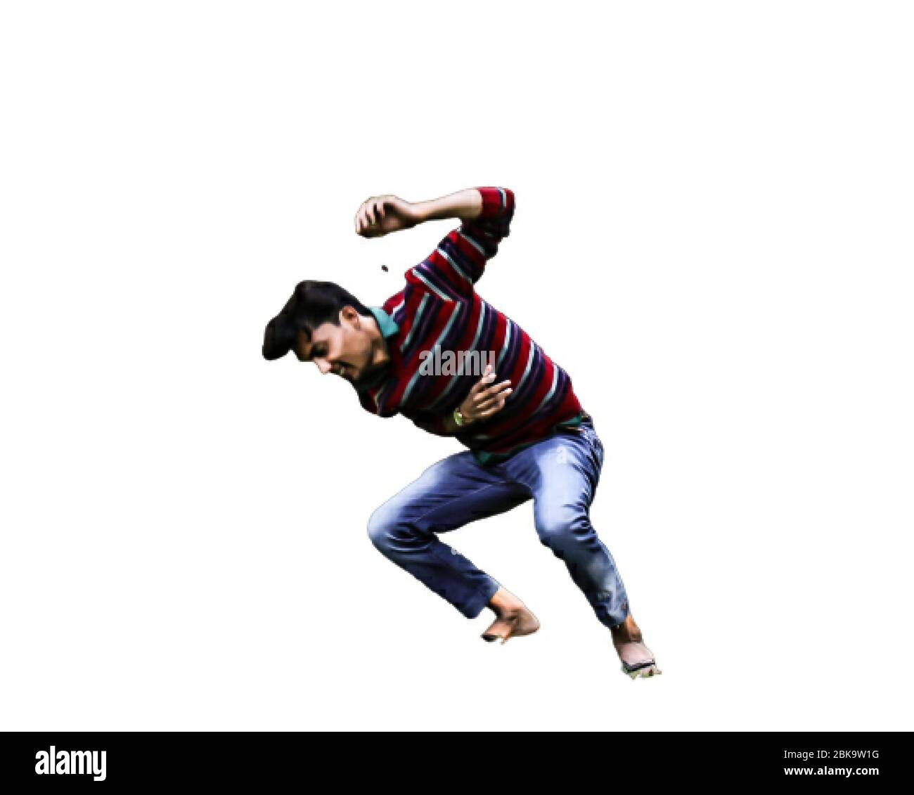 A picture of model in jumping move Stock Photo - Alamy